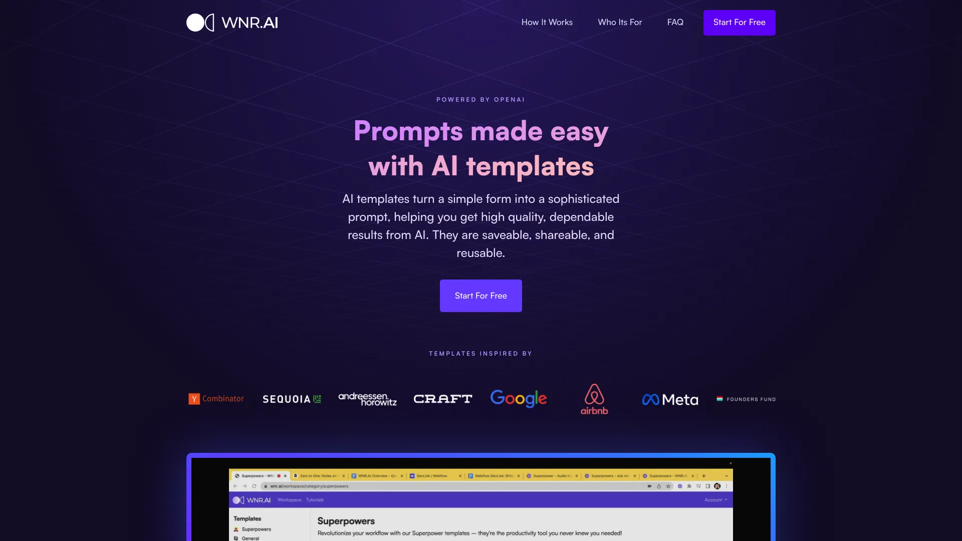 AI Templates - Wnr AI