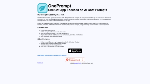 AI Chatbot Tool For Enhanced Prompts - Oneprompt