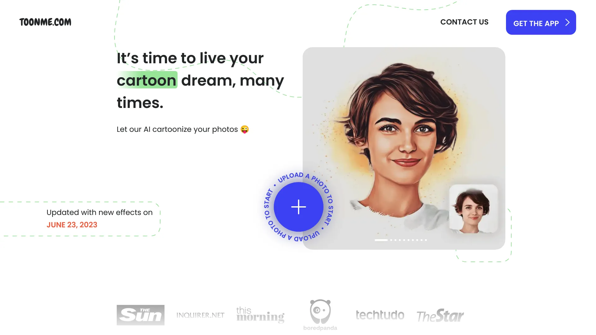 AI Cartoonizer Tool - Toonme