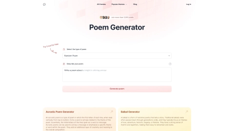 AI Poem Generator - Poetry