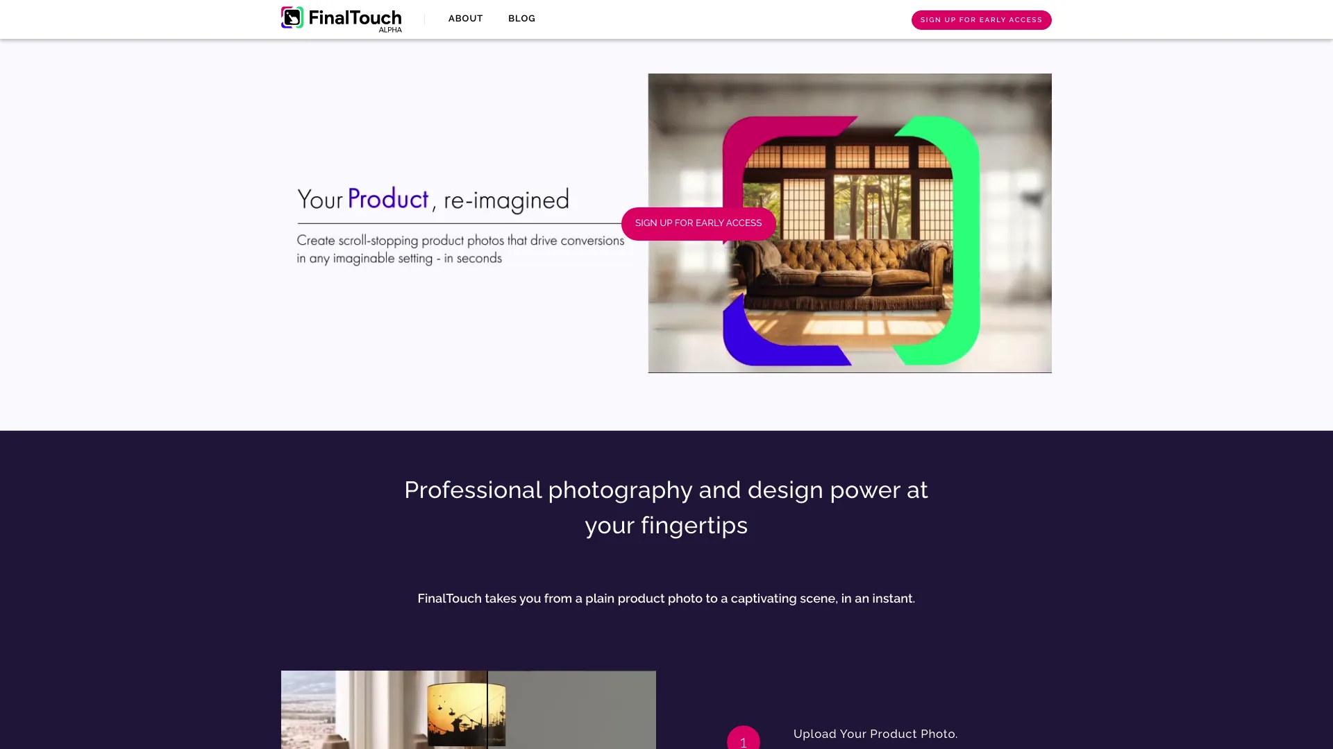 AI Product Photo Generator - FinalTouch
