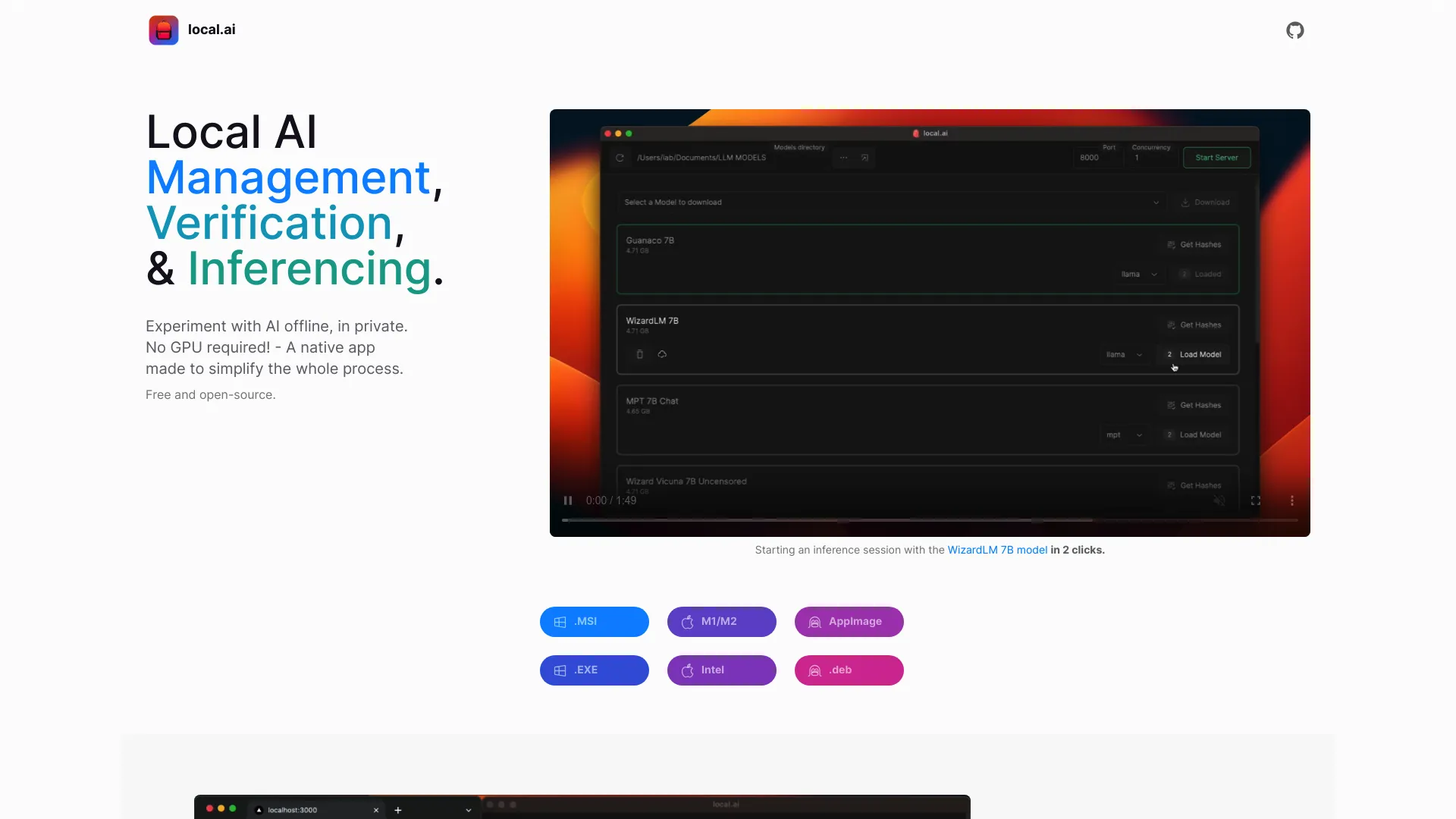 AI Model Management Tool - LocalAI