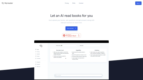 AI Book Question Tool - Myreader AI