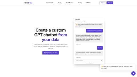 AI Chatbot Training Tool - ChatFast