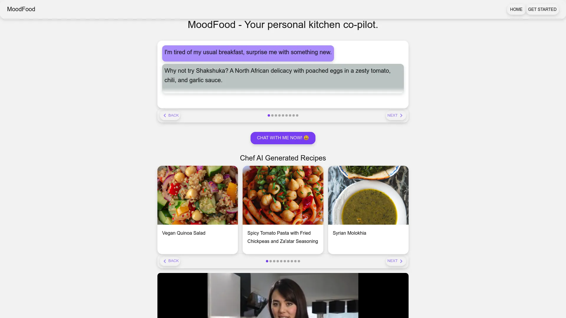 AI Food Recommendation Tool - MoodFood