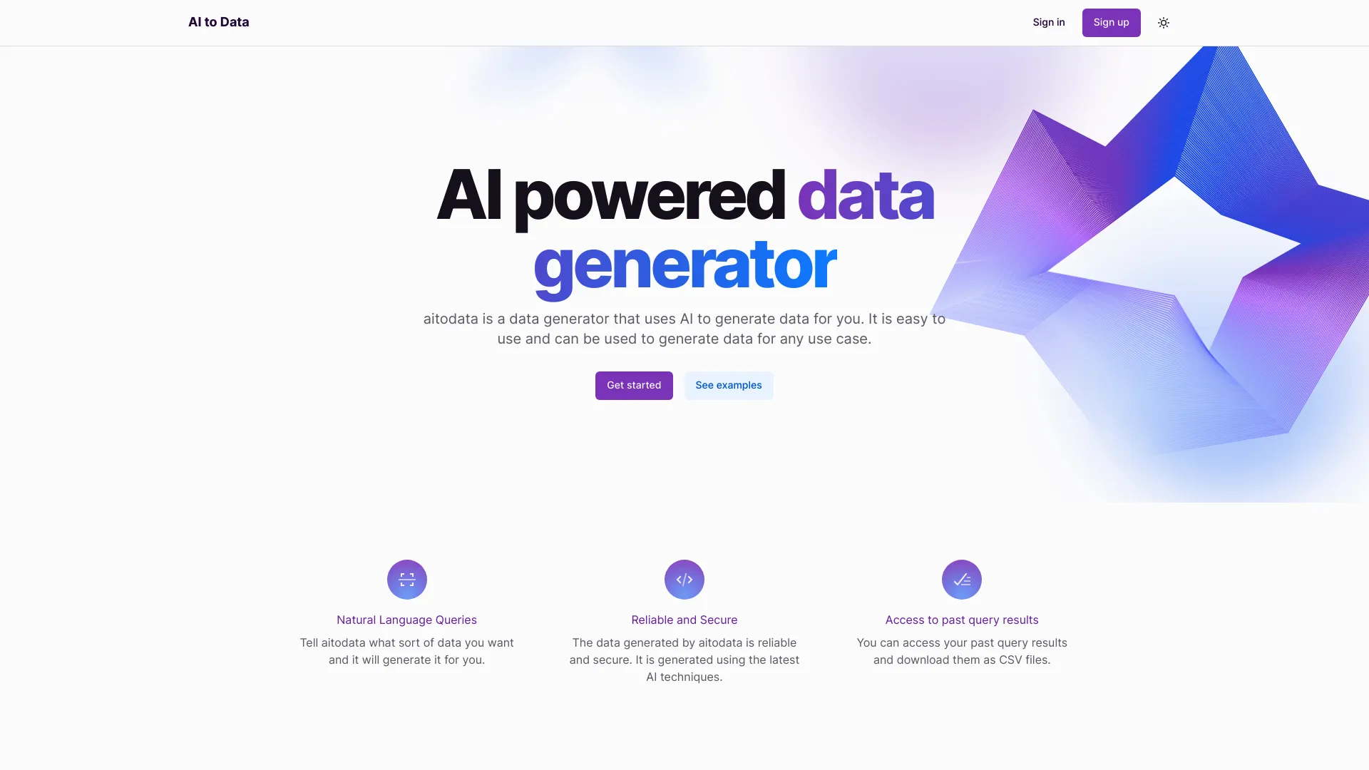 AI Data Generator - AITo Data