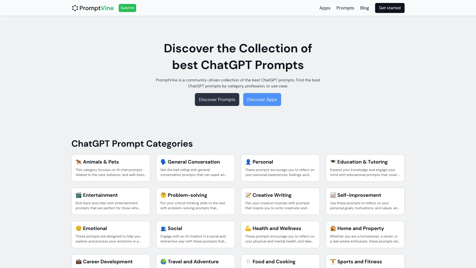 AI Chatgpt Prompts Collection - PromptVine