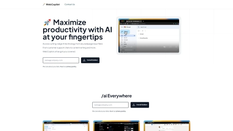 AI Content Creation Tool - WebCopilot