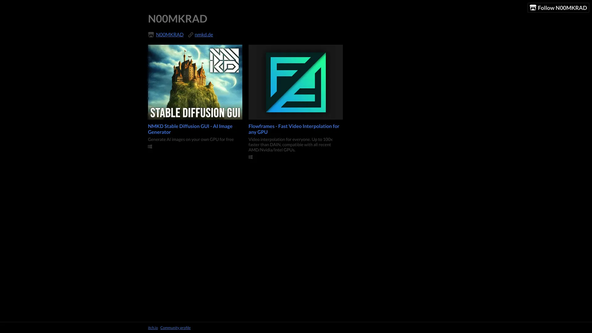 AI Image Generator And Video Interpolation Tool - Nmkd