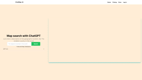 AI Map Search Tool - Chatmap AI