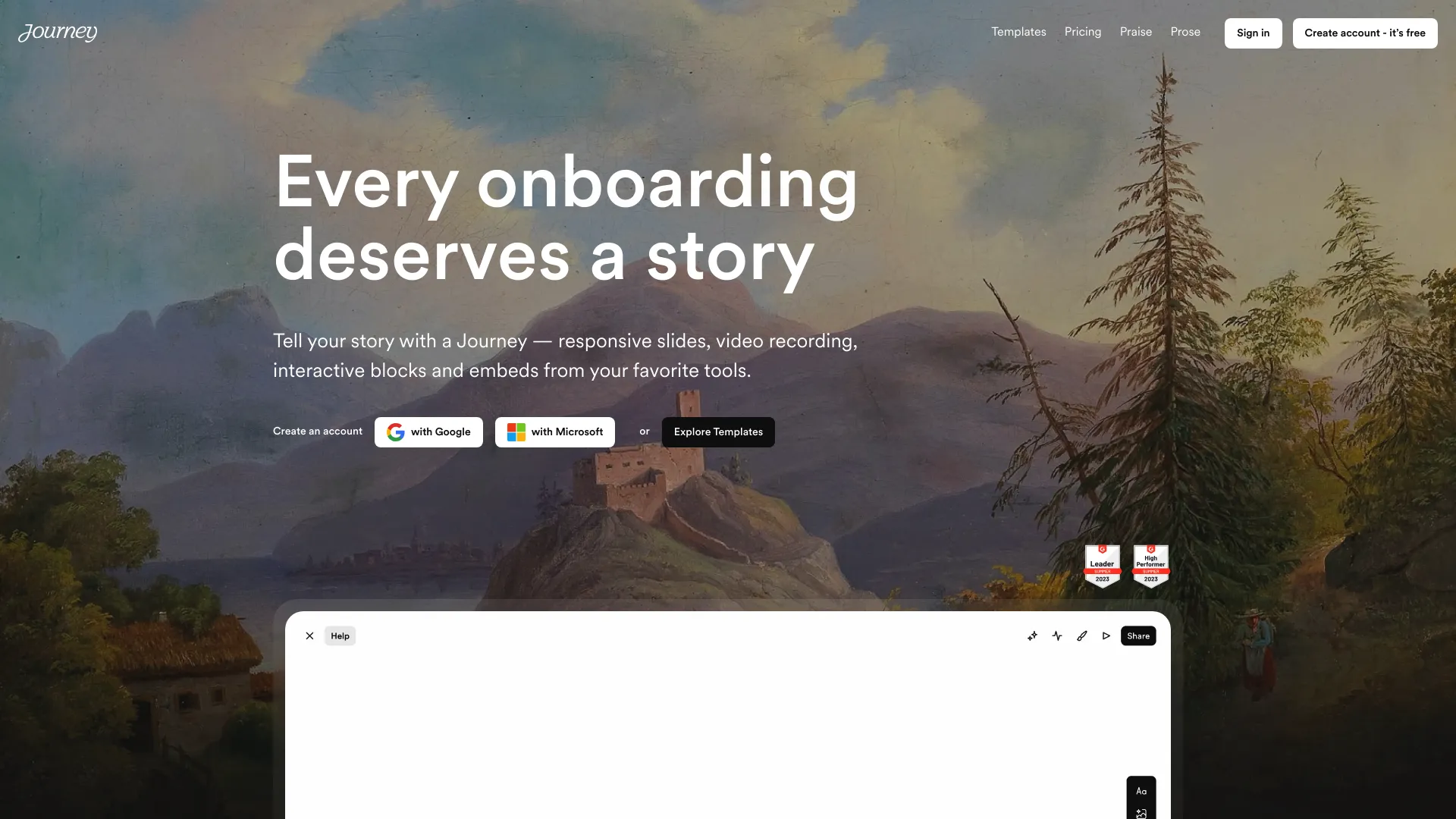 AI Storytelling Tool - Journey