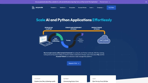 Scalable AI And Python Applications Tool - Anyscale