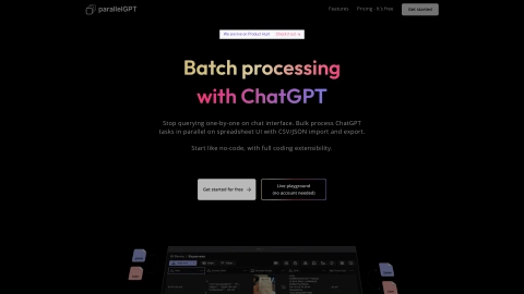 Bulk Chatgpt AI Processing - ParallelGPT