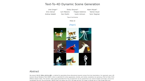 AI 3d Scene Generator - MAV3D