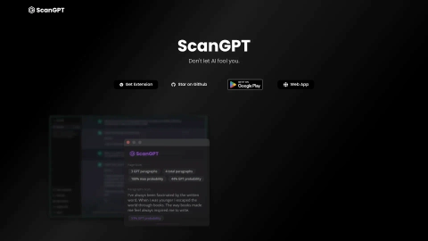 AI Text Detector Browser Extension - ScanGPT