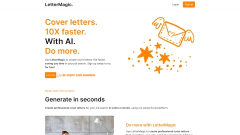 AI Cover Letter Generator - LetterMagic