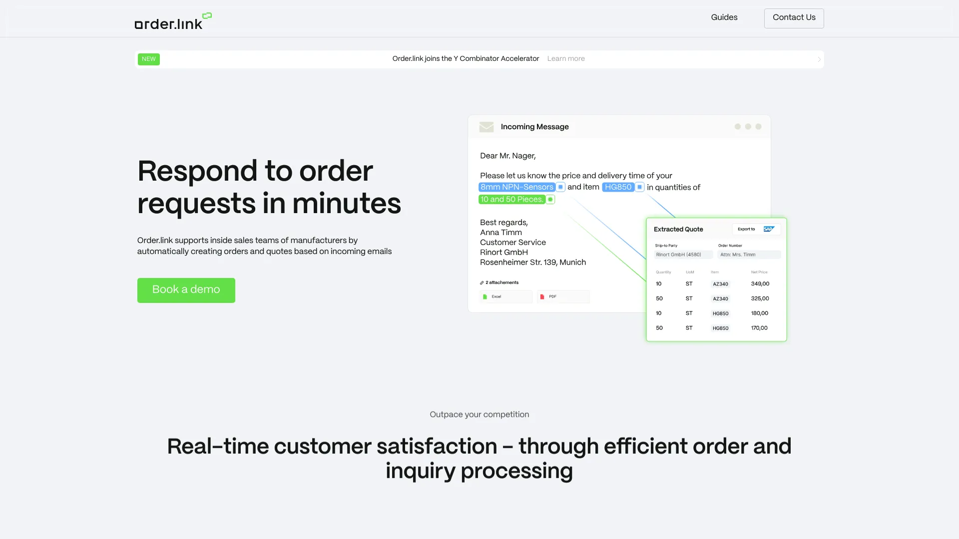 AI Sales Quotation Tool - OrderLink