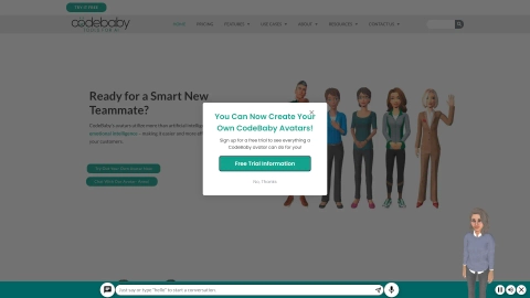AI Customer Service Avatar - CodeBaby