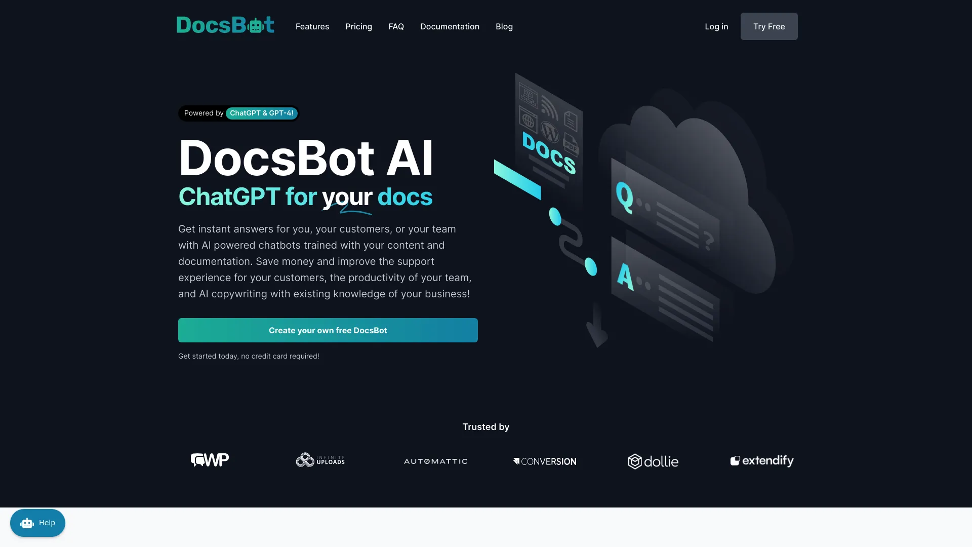 AI Chatbot Generator Tool - Docsbot AI