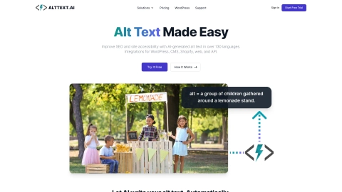 AI Image Alt Text Generator - AltText