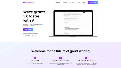AI Grant Writing Software - Grantable