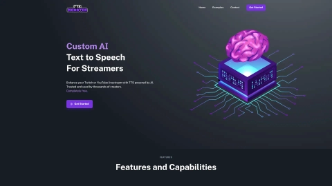 AI Tts Platform For Twitch Streamers - TTS