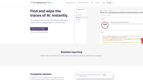 AI Content Detection And Eraser - AIDetector Pro