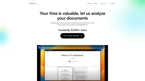 AI Document Analysis Tool - MapDeduce