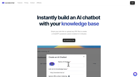 AI Chatbot Builder - Wonderchat