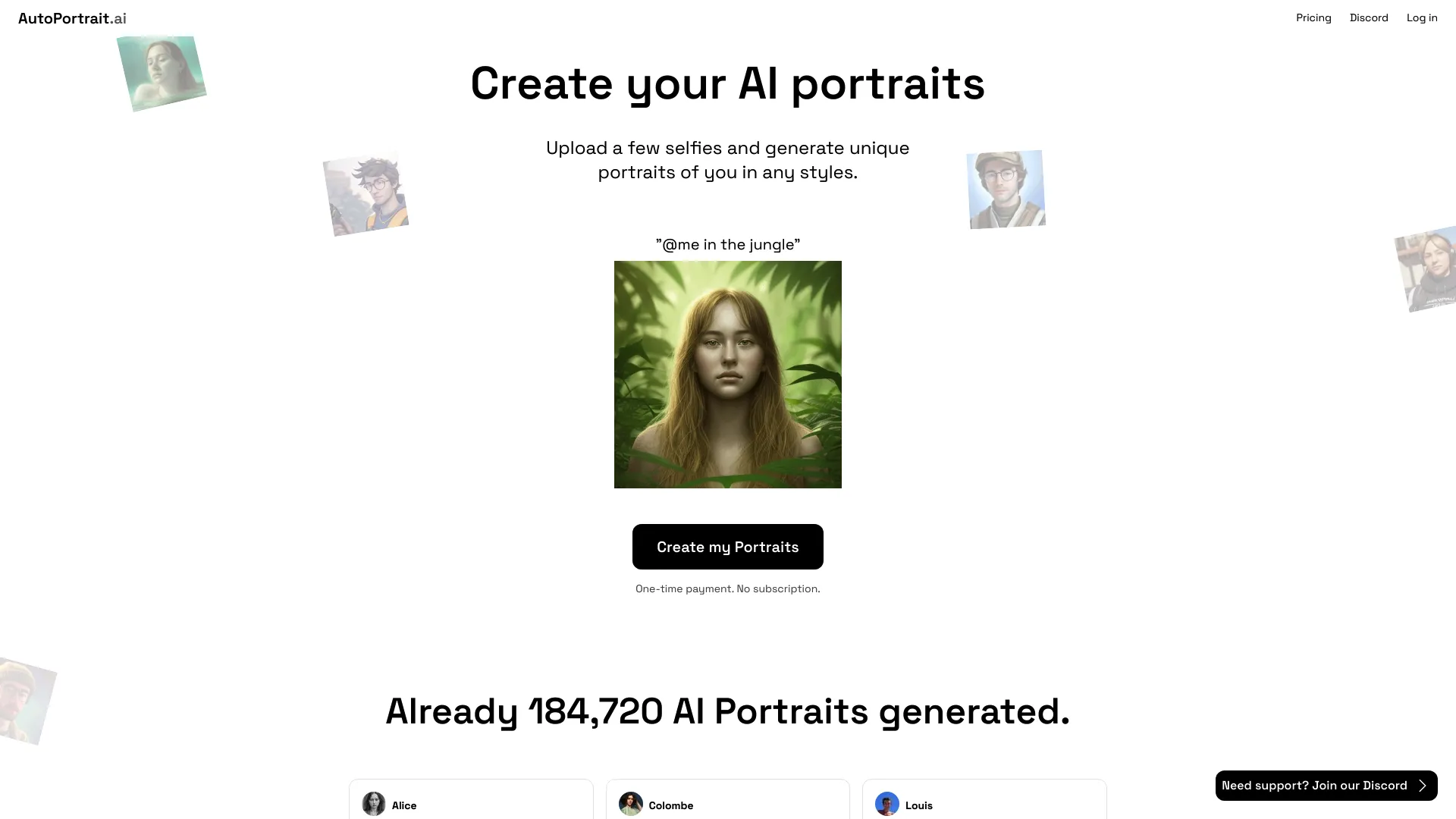 AI Portrait Generator Tool - Autoportrait