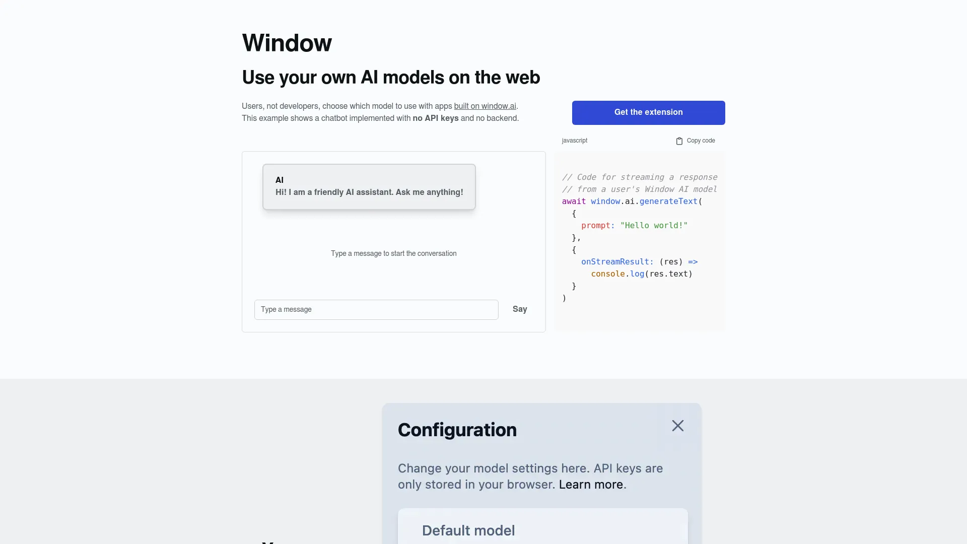 AI Web Based AI Tool - WindowAI