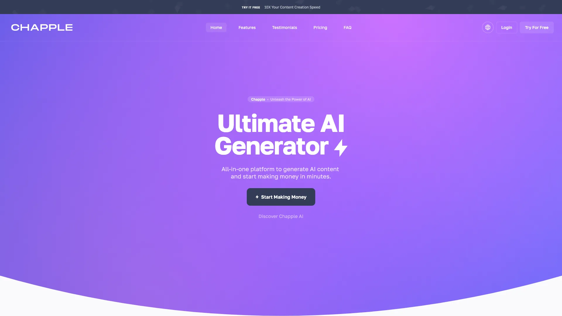 AI Content Creation Tool - Chapple