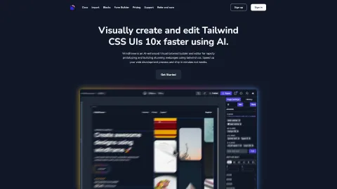 AI UI Design and Generation Tool - Windframe