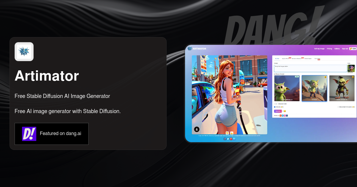 Free Stable Diffusion AI Image Generator - Artimator