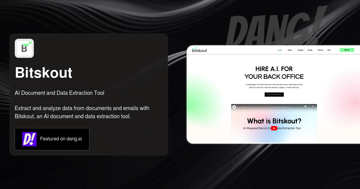 AI Document and Data Extraction Tool - Bitskout