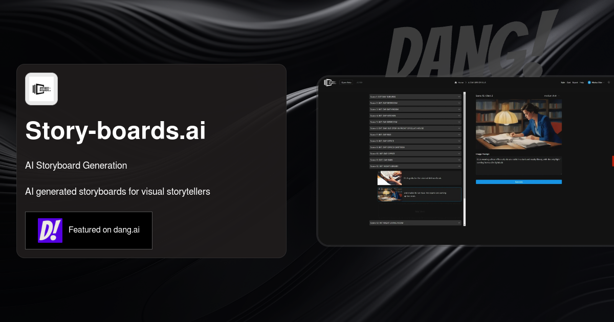 AI Storyboard Generation - Story-boards.ai