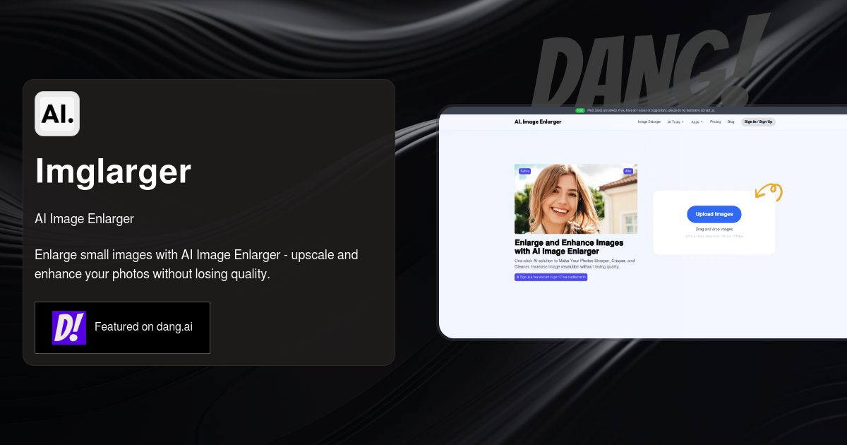 AI Image Enlarger - Imglarger