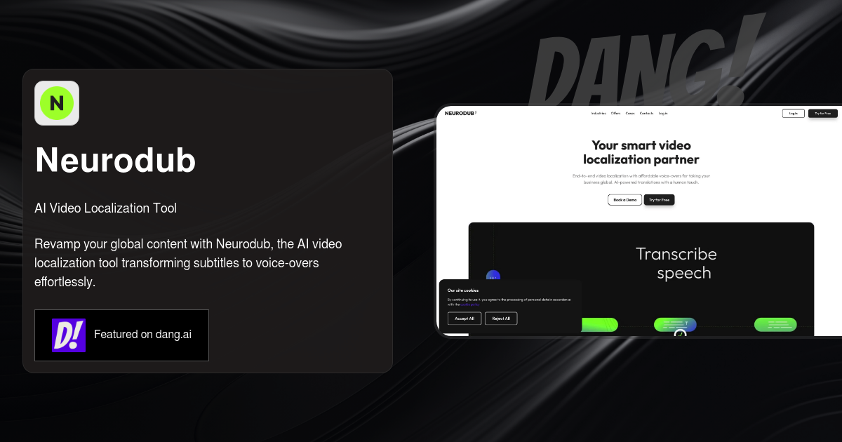 AI Video Localization Tool - Neurodub
