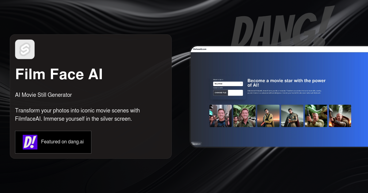 AI Movie Still Generator - Film Face AI