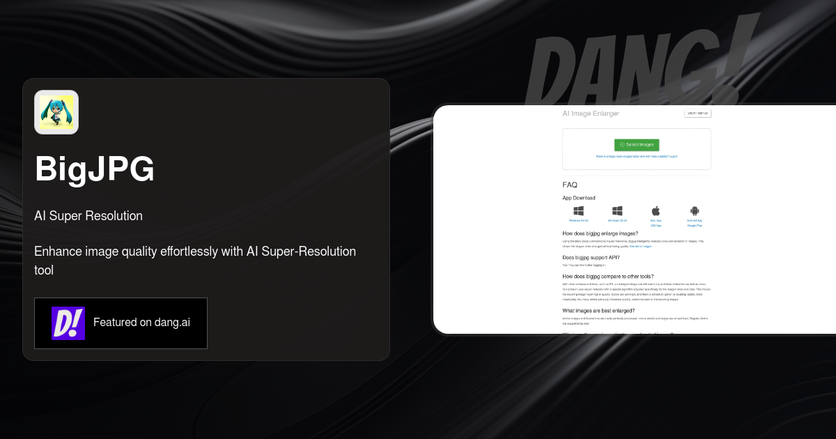 AI Super Resolution - BigJPG