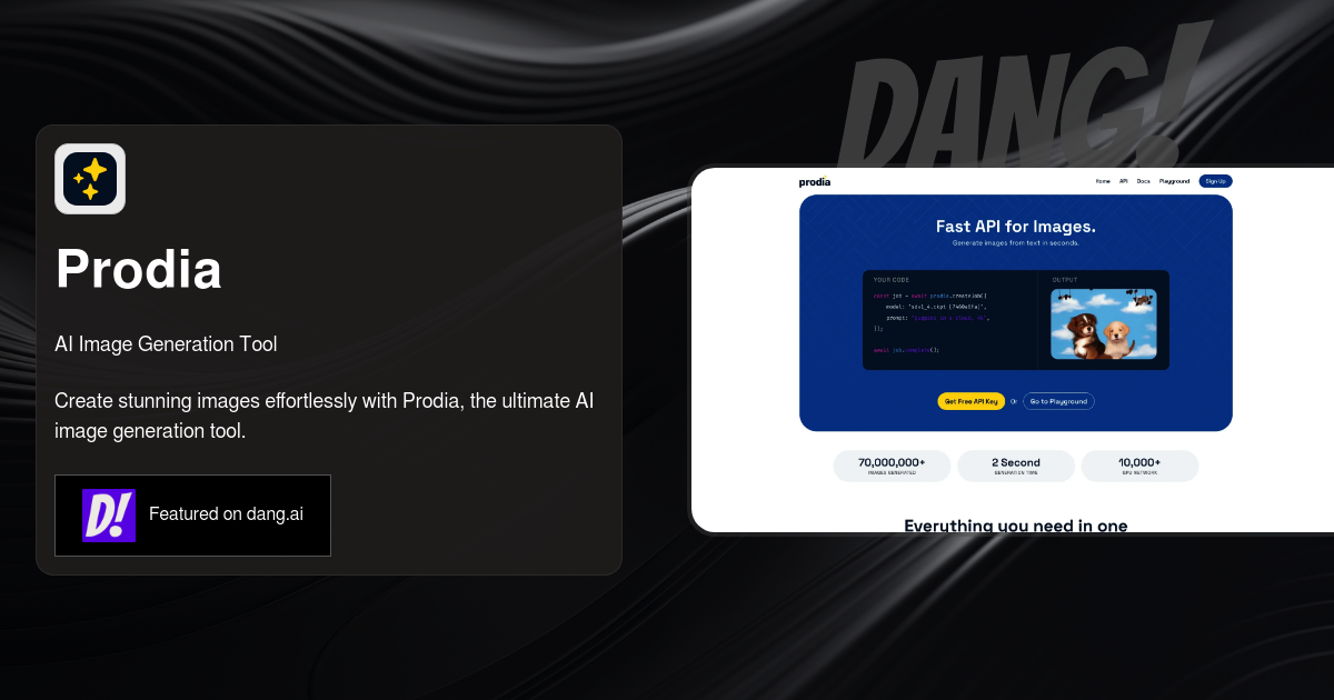 AI Image Generation Tool - Prodia