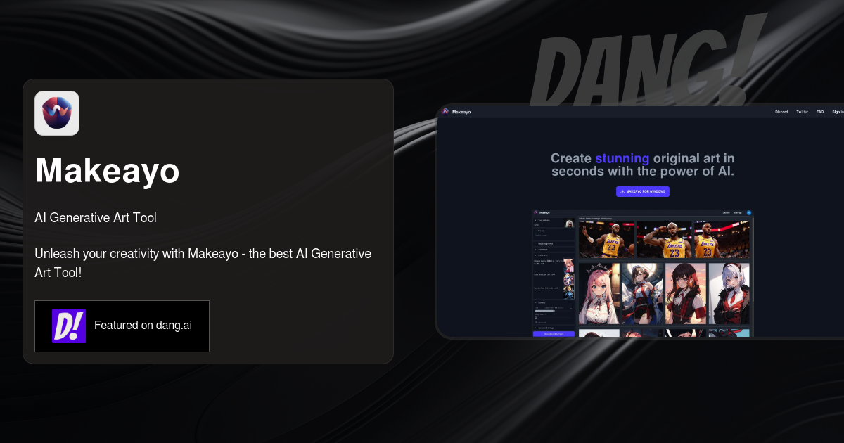 AI Generative Art Tool - Makeayo
