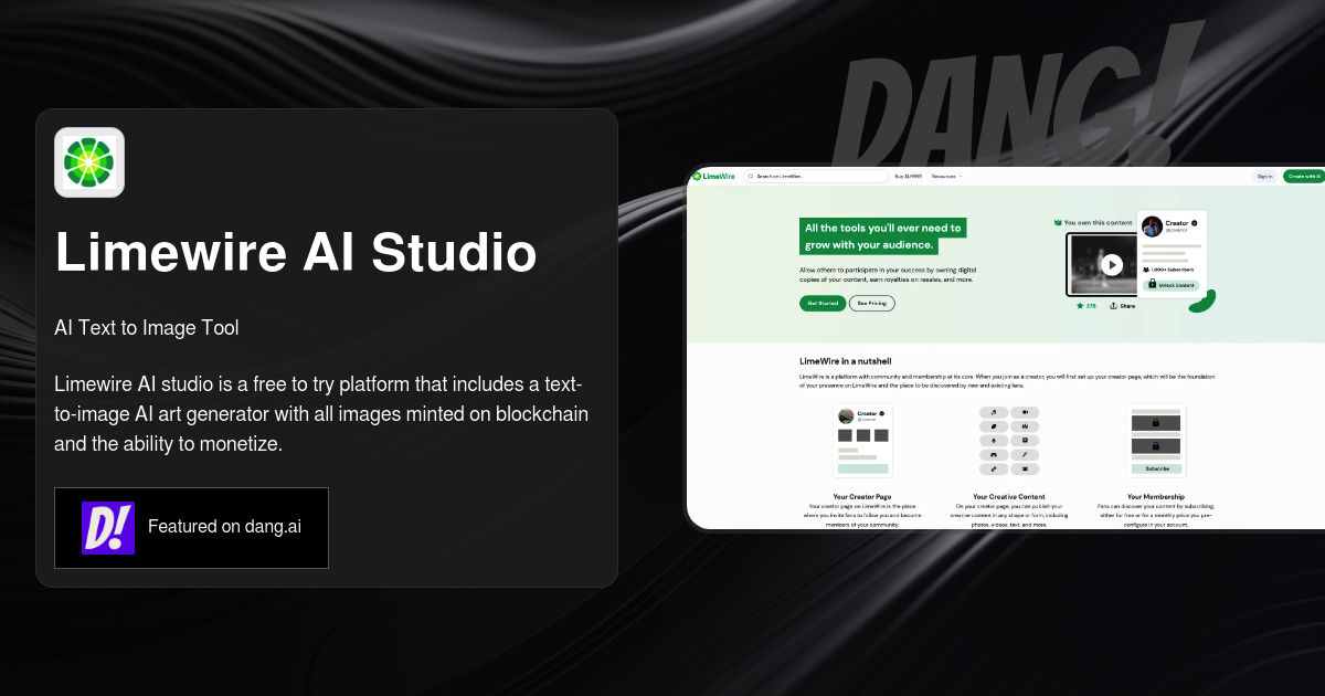 AI Text to Image Tool - Limewire AI Studio