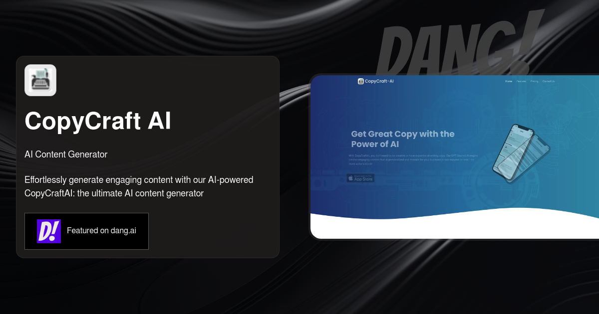 AI Content Generator - CopyCraft AI