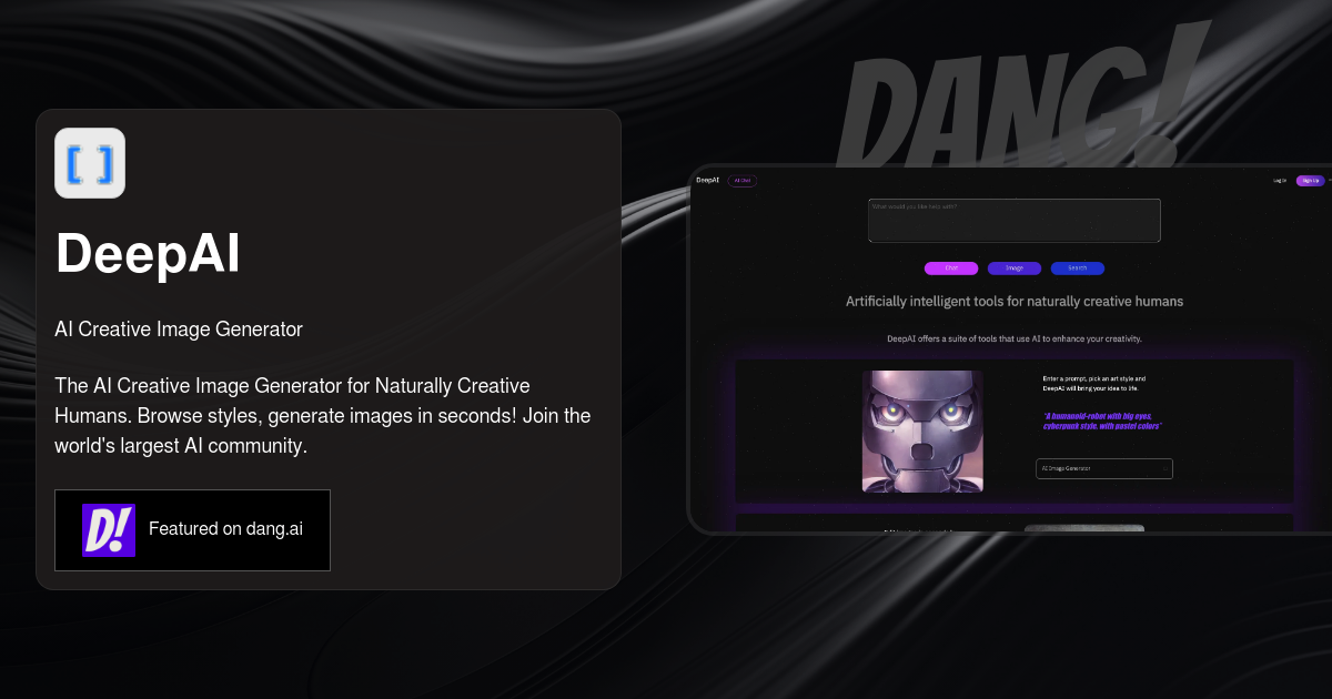 AI Creative Image Generator - DeepAI