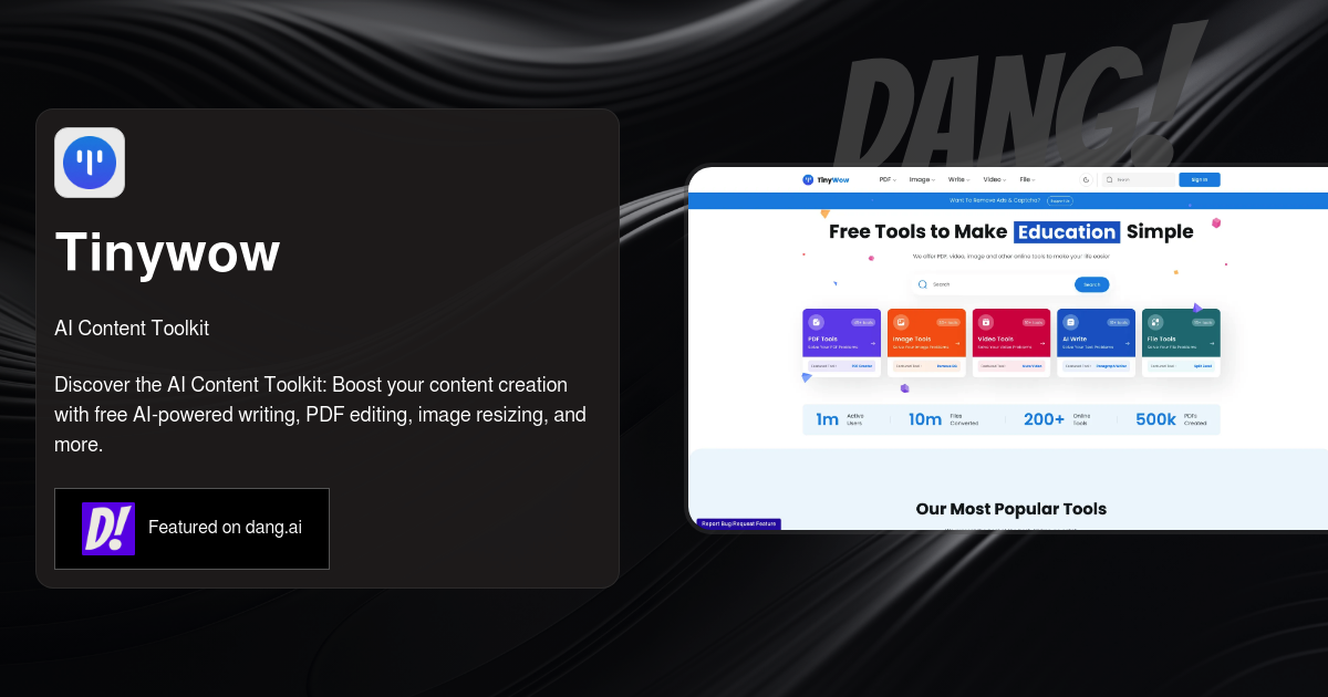 AI Content Toolkit - Tinywow