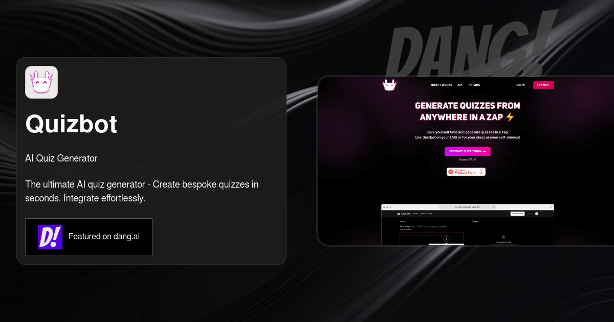 AI Quiz Generator - Quizbot