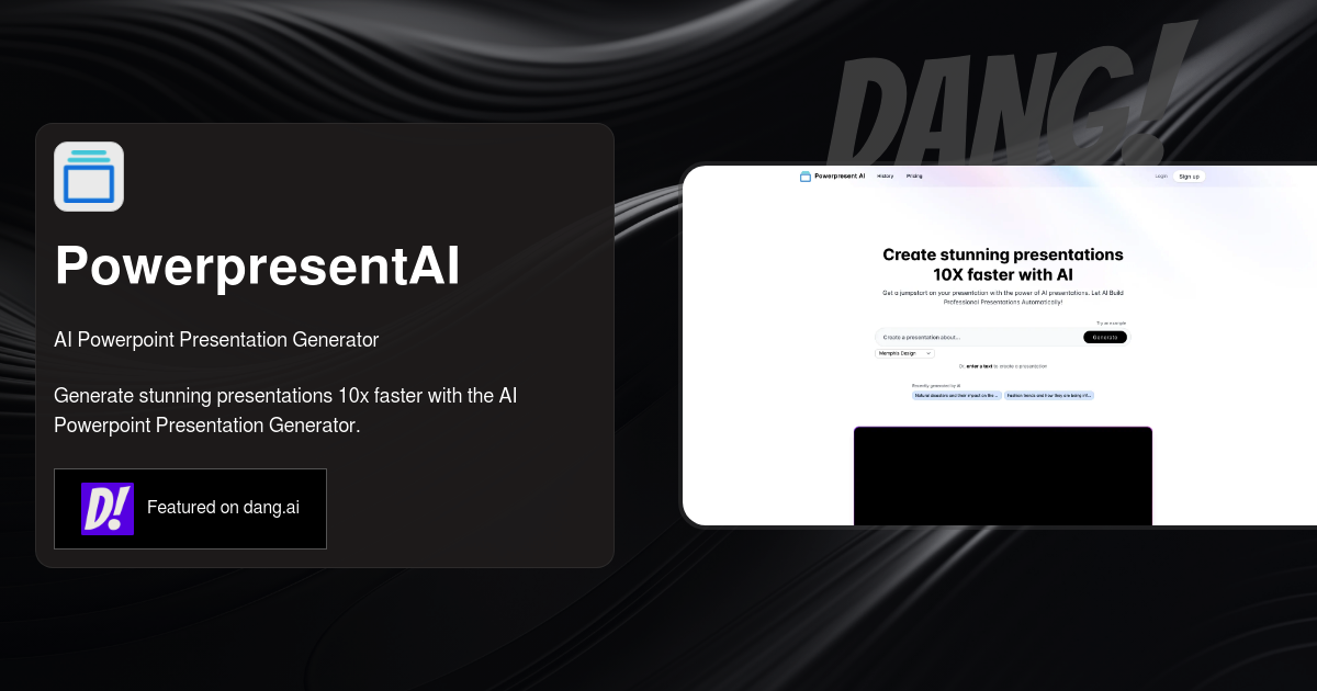 AI Powerpoint Presentation Generator - PowerpresentAI