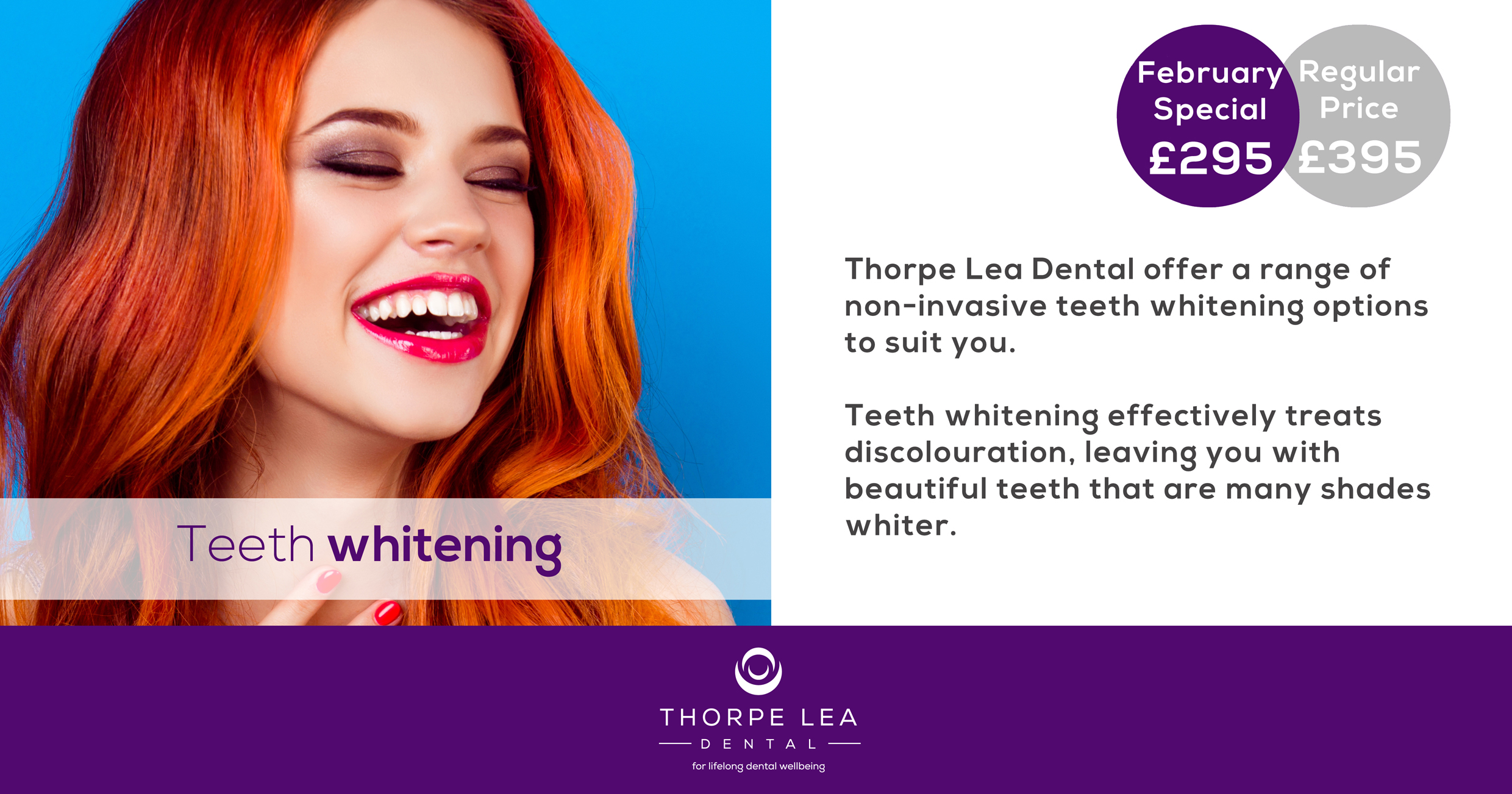 February Whitening offer | Thorpe Lea Dental Staines