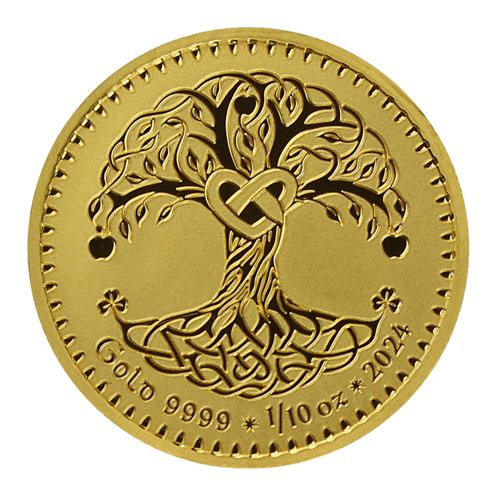 2024 GOLD TREE OF LIFE BULLION MEDALS (BU, 0.1 OZ)